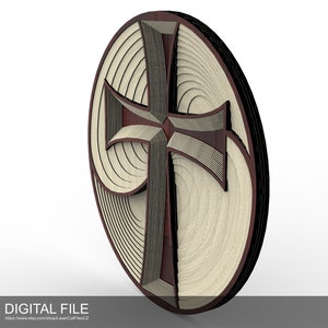 Multi-layered Cross A0052. Laser Cut Files SVG, PDF, DXF Digital ...
