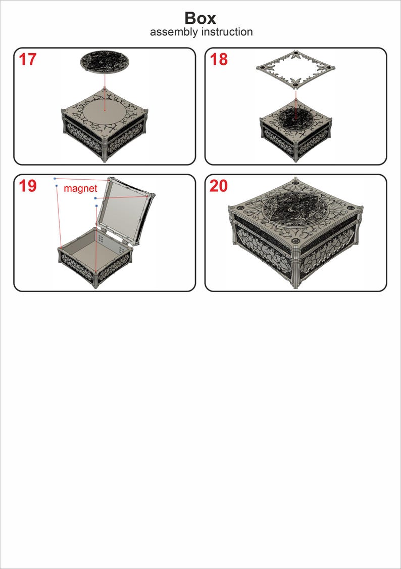 The Shaman Box A0166. Laser Cut Files SVG, PDF, DXF Digital Product - Etsy