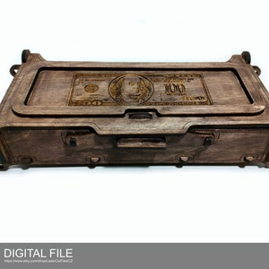 Banknote Box A0084. Laser Cut Files SVG, PDF, DXF Digital Product - Etsy