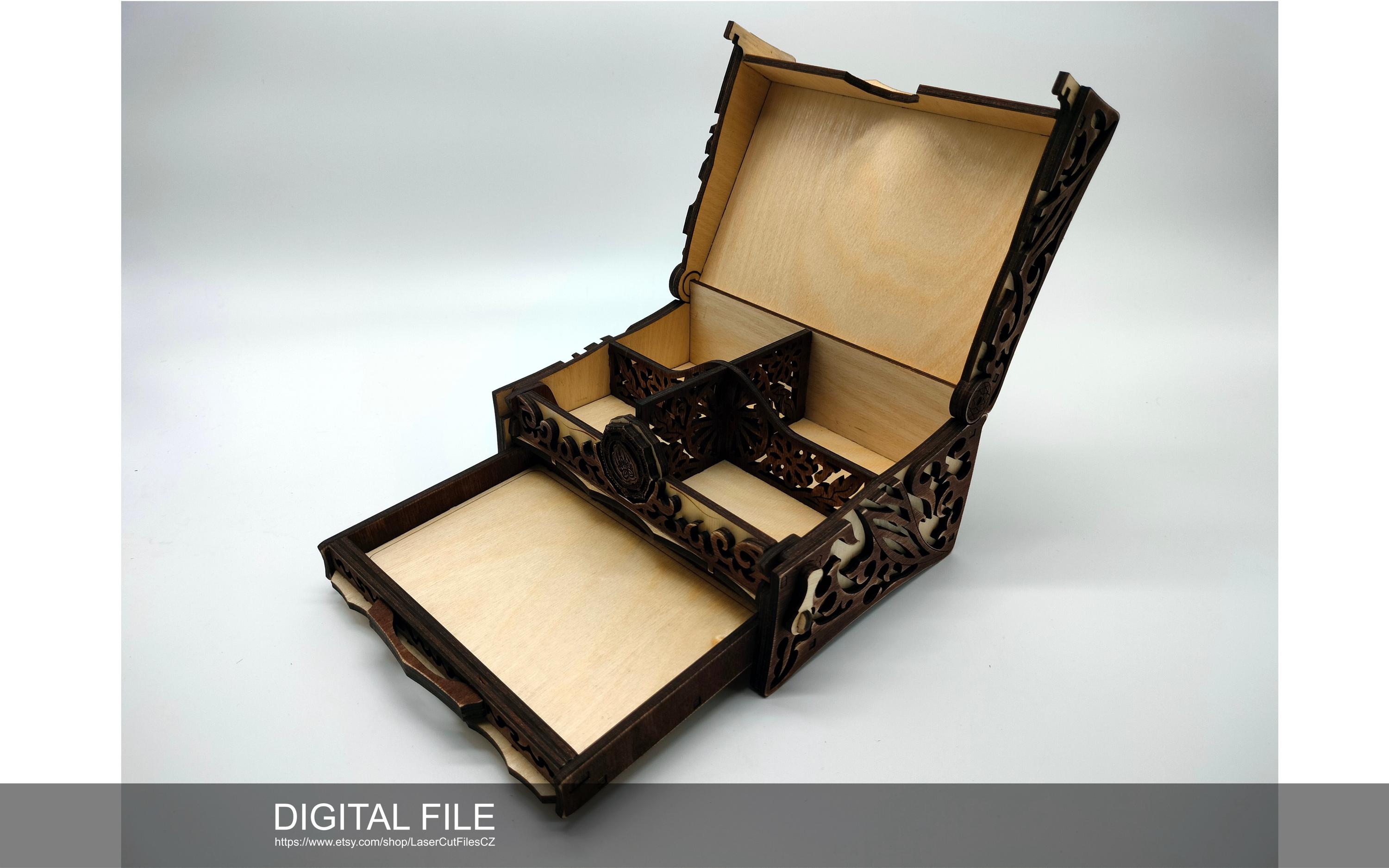 Box A0137. Laser Cut Files SVG, PDF, DXF Digital Product - Etsy