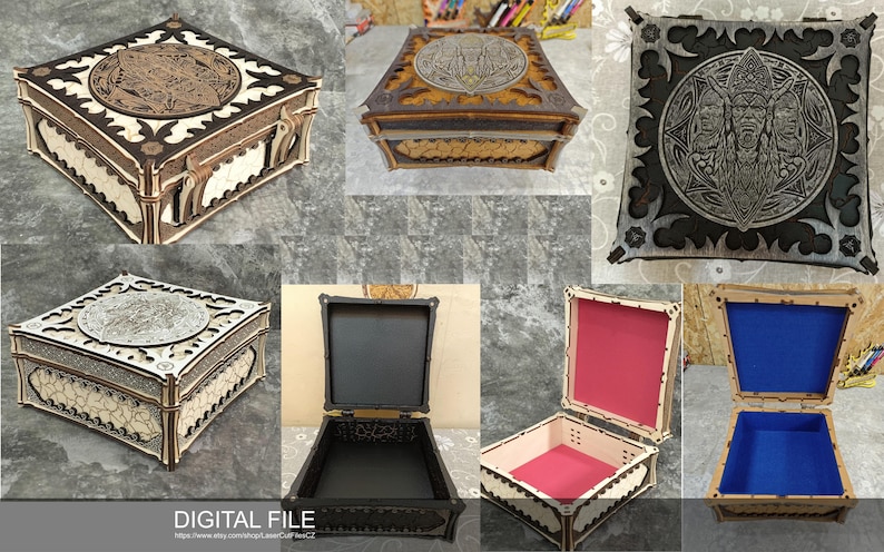 The Shaman Box A0166. Laser Cut Files SVG, PDF, DXF Digital Product - Etsy