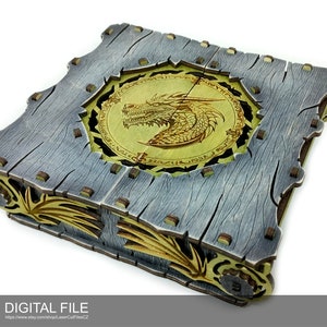 Dragon Box. Laser Cut Files SVG, PDF, DXF Digital Product - Etsy