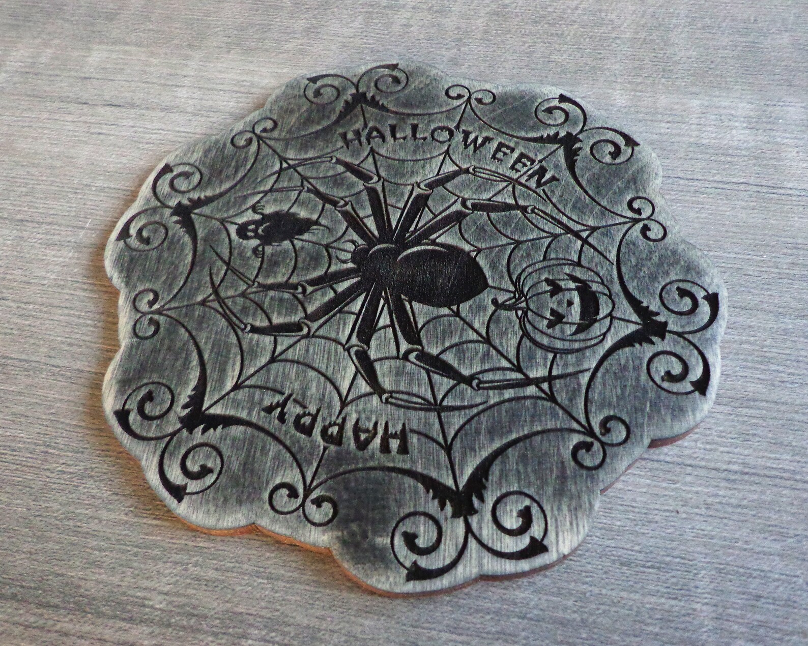 Halloween Coaster. Laser Cut Files SVG PDF CDR Digital - Etsy