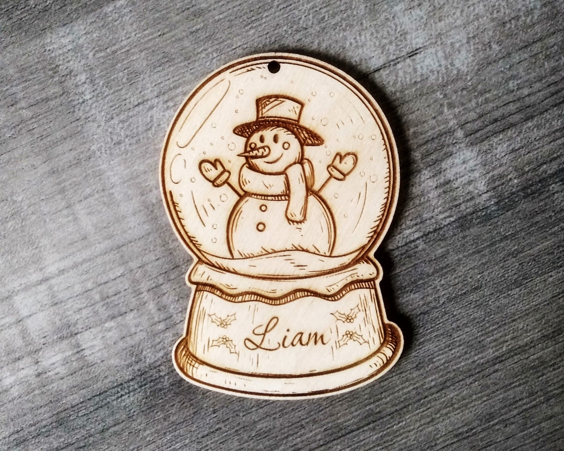 Christmas Snow Globe Ornaments. Laser Cut Files SVG PDF CDR - Etsy