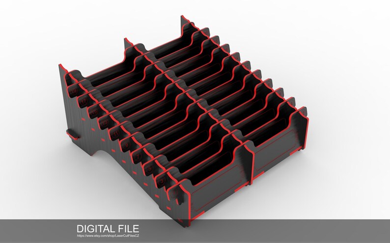 Multi-section Stand A0133. Laser Cut Files SVG, PDF, DXF Digital ...