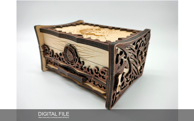 Box A0137. Laser Cut Files SVG, PDF, DXF Digital Product - Etsy