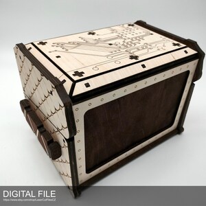 Safe Box A0139. Laser Cut Files SVG, PDF, DXF Digital Product - Etsy