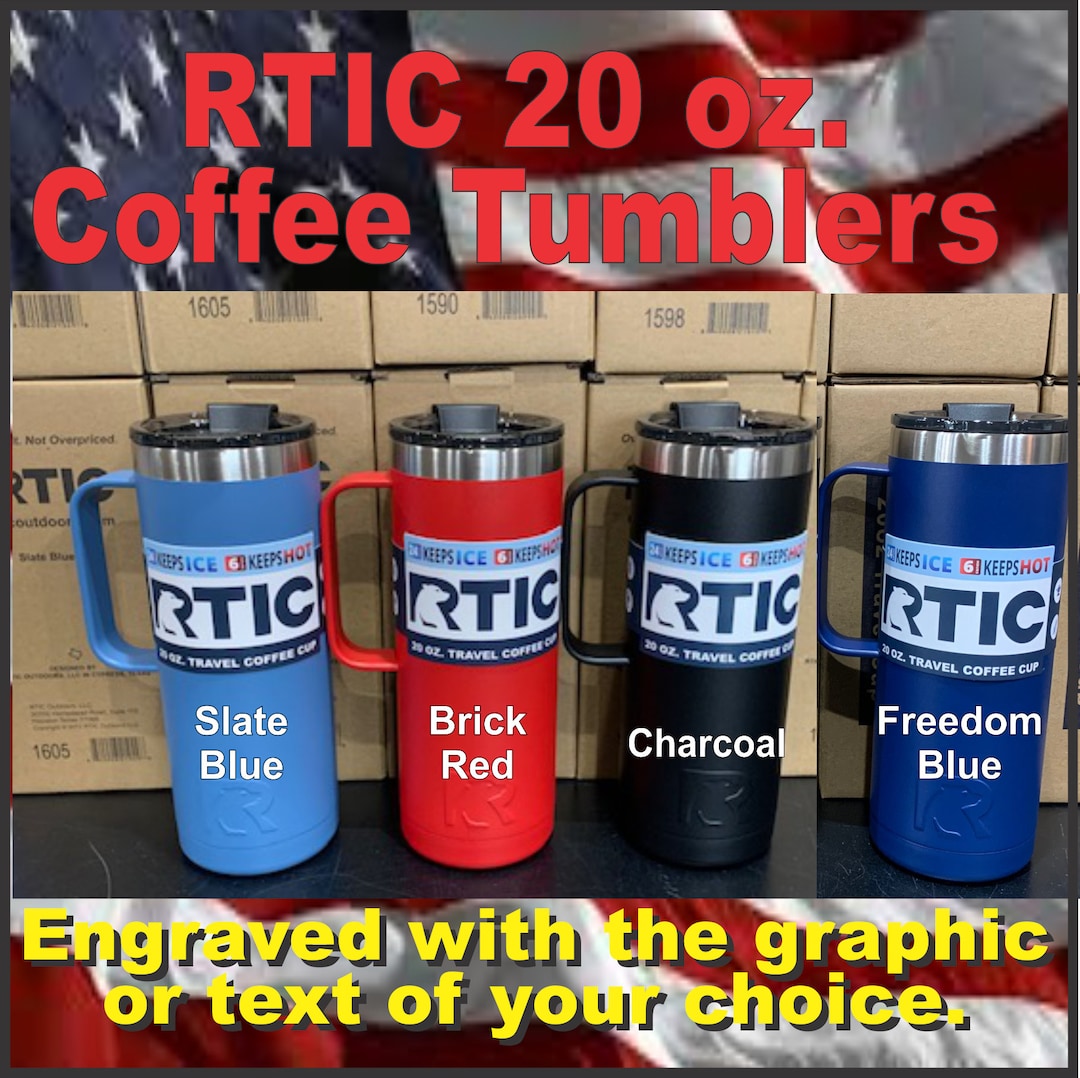 RTIC 20oz Matte Finish Color Coffee Mugs - Custom Laser Engraved - Etsy