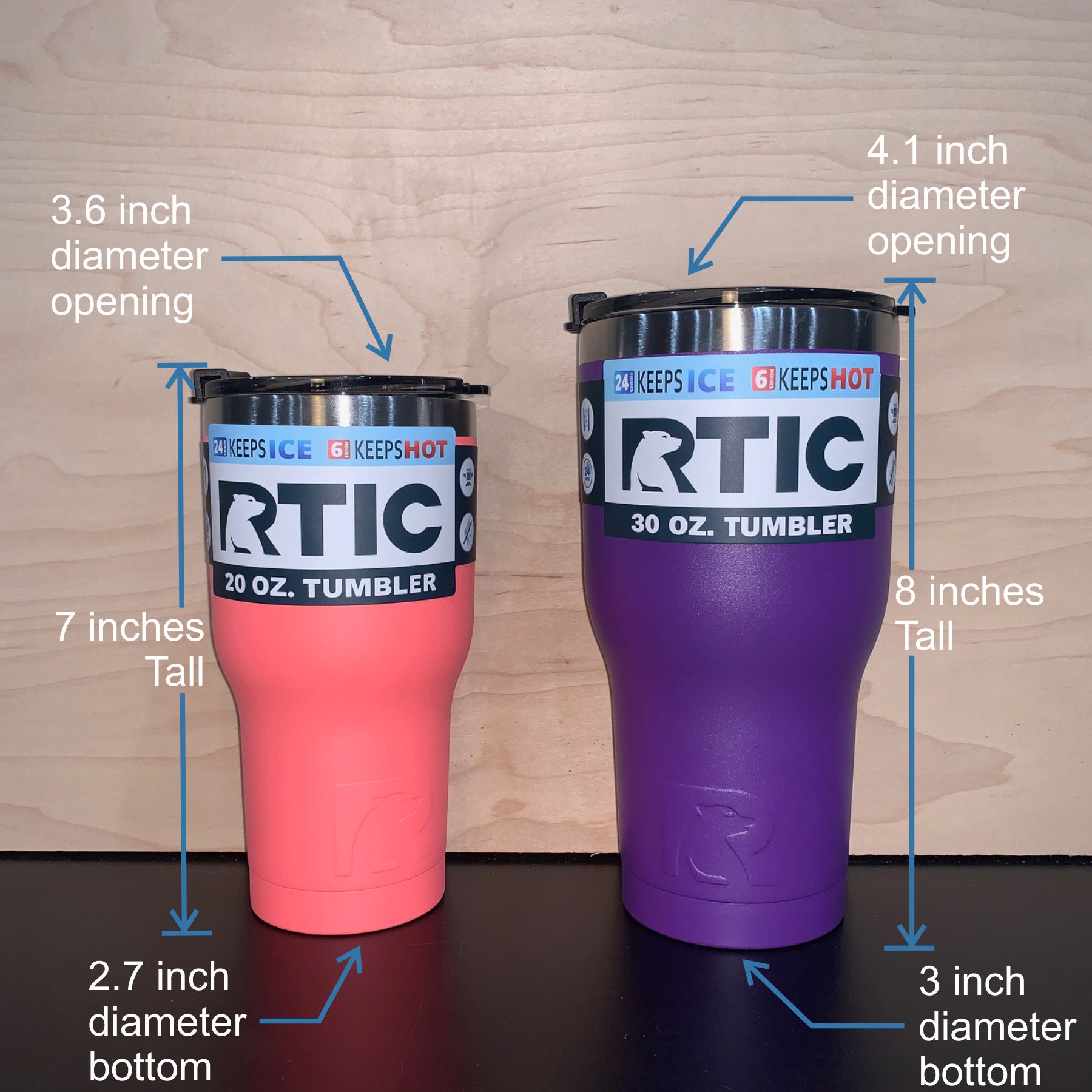 New RTIC 30oz Matte Finish Color Tumbler Custom Laser Engraved - Etsy