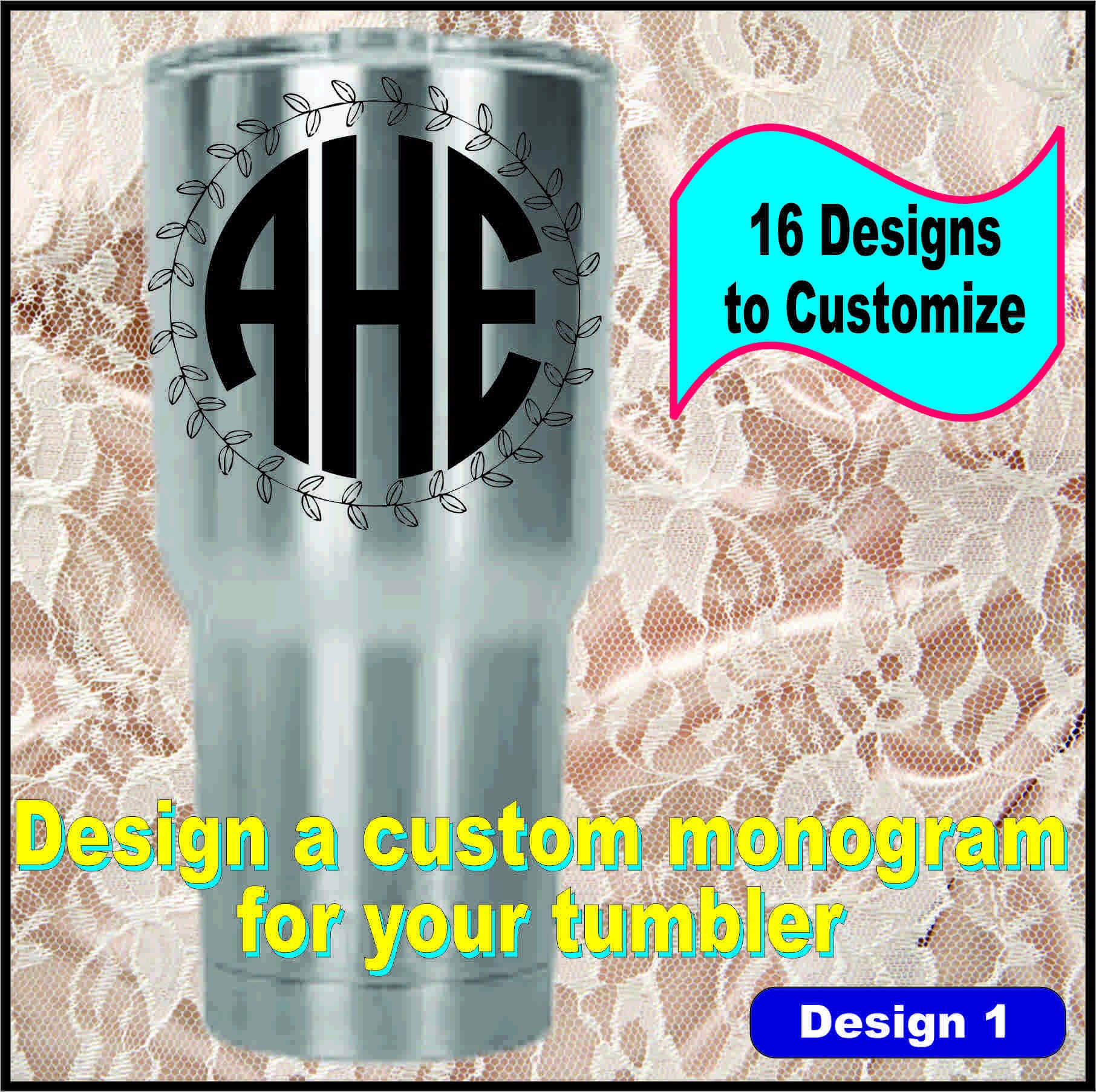 Monogram New RTIC Matte Finish Color Tumbler Custom Laser - Etsy