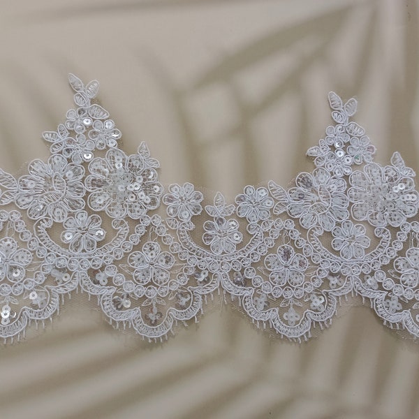 White Lace Fabric - Etsy