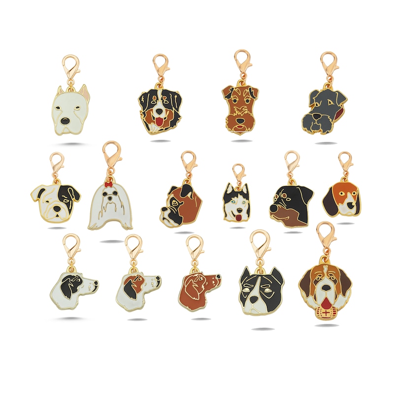 Dog Keychain - Etsy