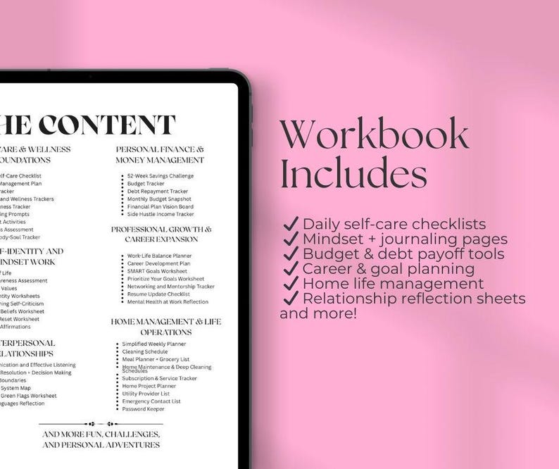 Empowered Thirties Workbook | Digital Life Planner for Women 30 ...