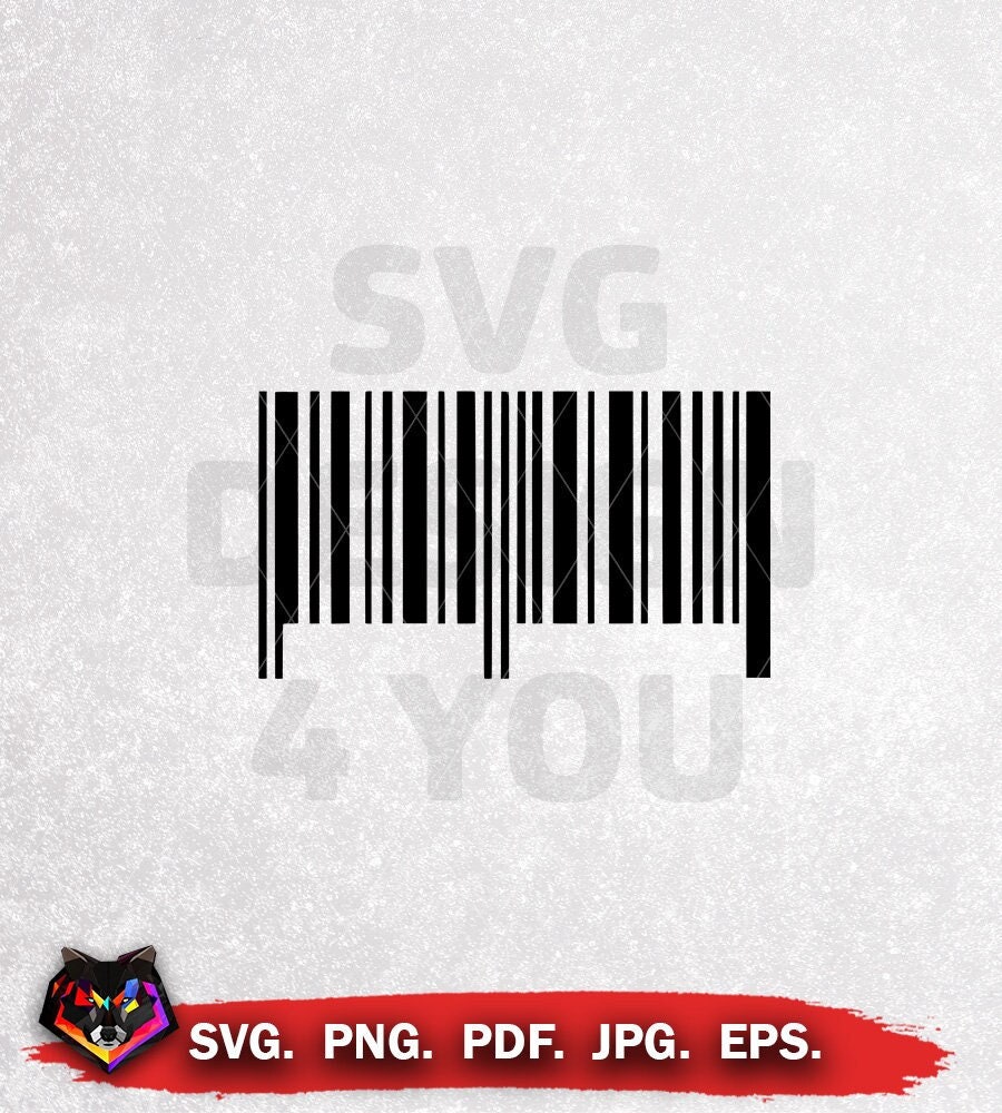 Barcode, Scan, Svg, Eps, Pdf, Png, Jpg, Digital Cricut File, Vector ...