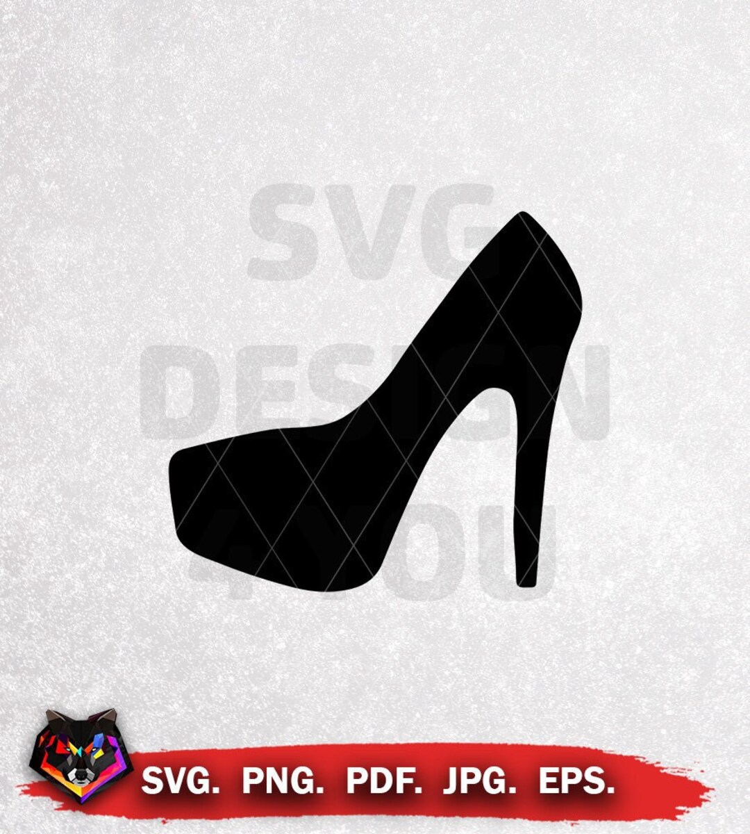 High Heel Shoe, Design, Svg, Eps, Pdf, Png, Jpg, Women, Girl - Etsy