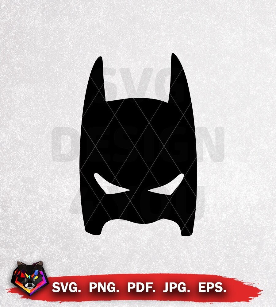 Mask Design Svg Eps Pdf Png Jpg Hero - Etsy
