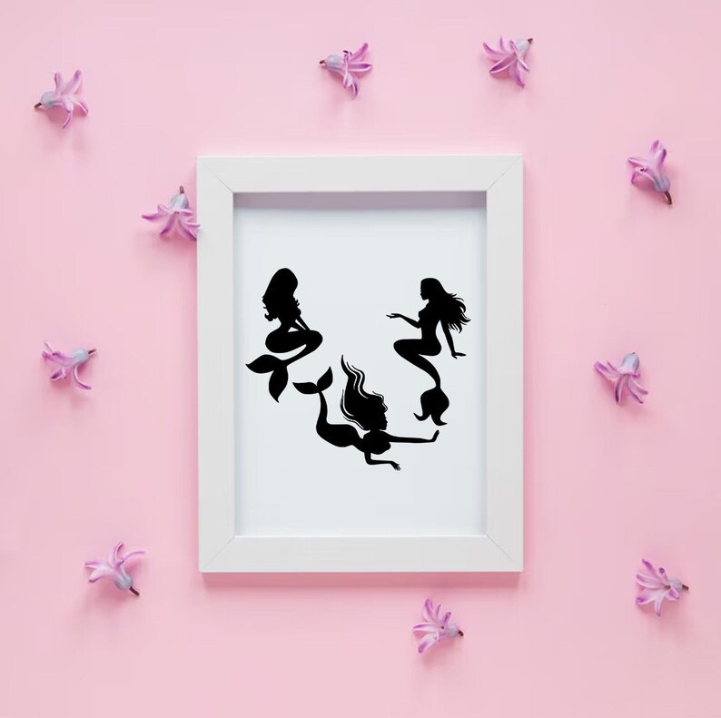 Mermaid, Sea, Beach, Svg, Eps, Pdf, Png, Jpg, Digital Cricut File ...