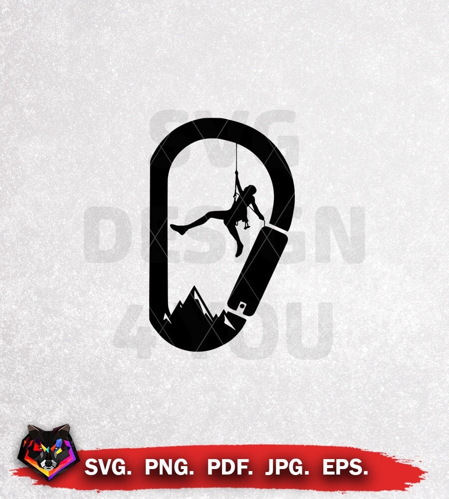 Climbing Mountain Forest Svg Eps Pdf Png Jpg Digital - Etsy