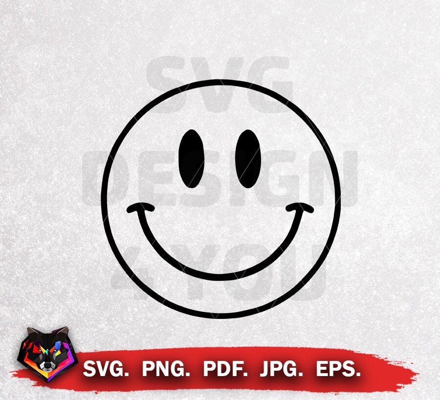 Smiley Faces, Smile, Bundle, Happy, Svg, Eps, Pdf, Png, Jpg, Digital ...