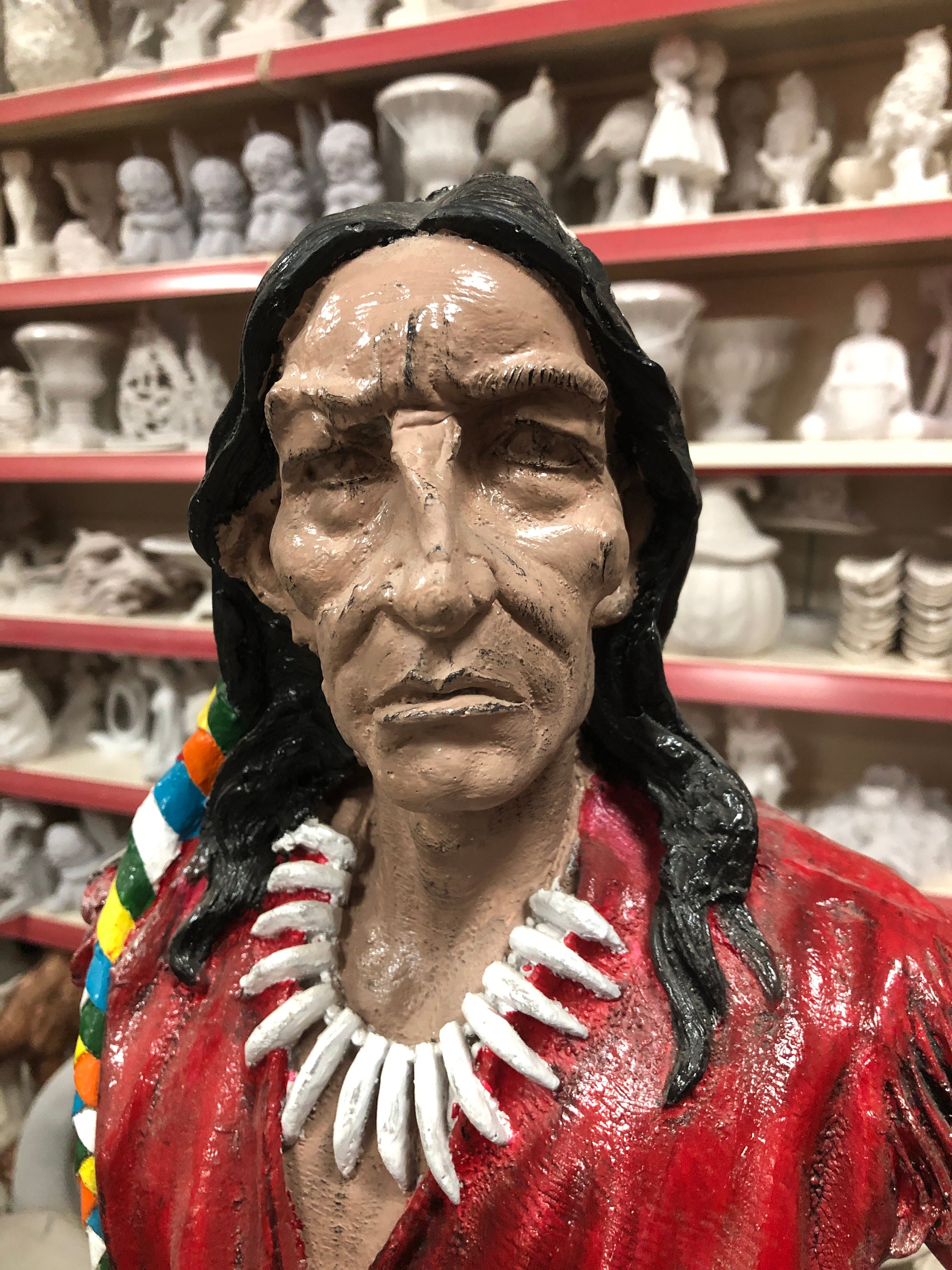 Native American Indians Statue Figurine Native Indian - Etsy