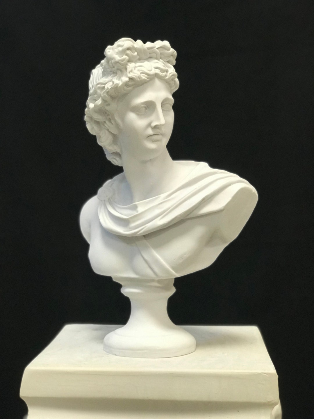 Apollo Sculpture Statue Apollo Bust Statue Bust White - Etsy