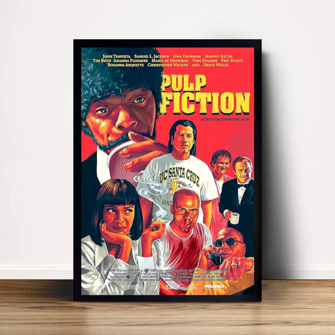 Pulp Fiction Movie Poster Canvas Wall Art Home Decor no Frame - Etsy