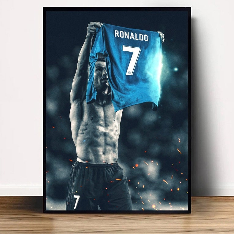 Cristiano Ronaldo Poster Canvas Wall Art Home Decor (no Frame) - Etsy
