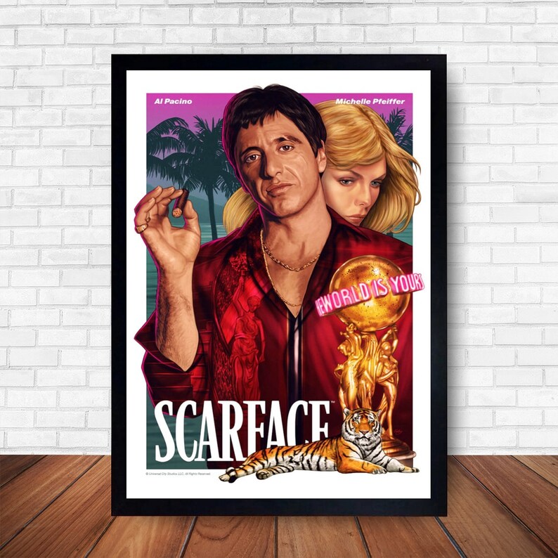 Al Pacino Scarface Movie Poster Canvas Wall Art Home Decor (no Frame ...