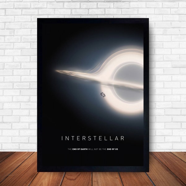 Interstellar Movie Poster With Frame - Etsy