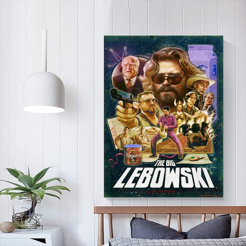 Big Lebowski Movie Poster Canvas Wall Art Home Decor (no Frame) - Etsy