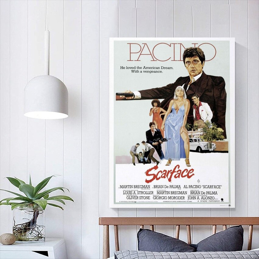Scarface Movie Poster Canvas Wall Art Home Decor no Frame - Etsy