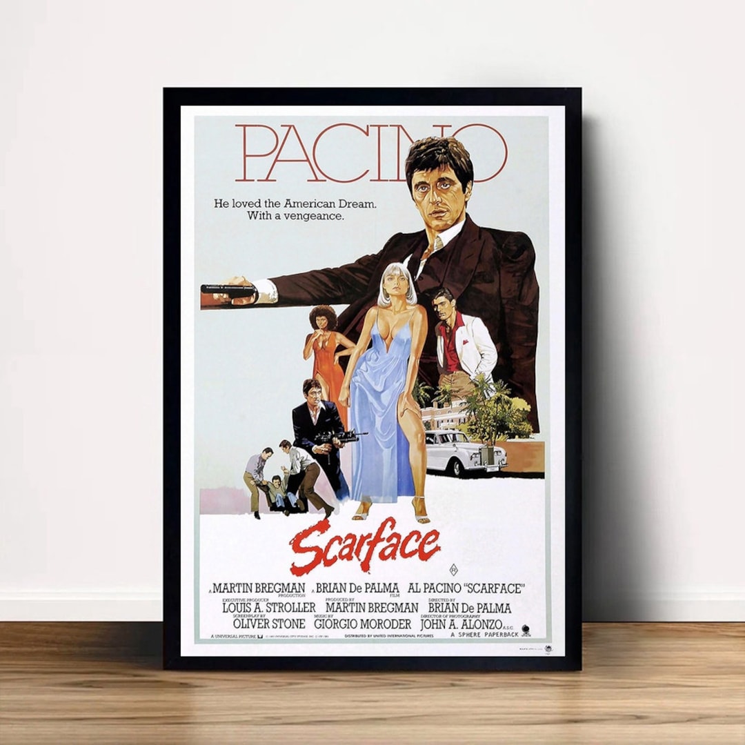 Scarface Movie Poster Canvas Wall Art Home Decor no Frame - Etsy