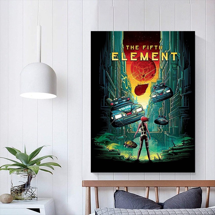 The Fifth Element Movie Poster Canvas Wall Art Home Decor no - Etsy