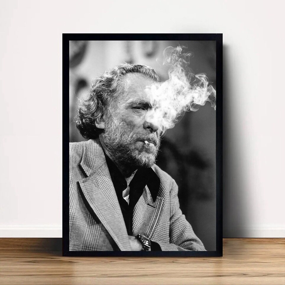 Charles Bukowski Celebrities Poster Canvas Wall Art Home Decor no Frame ...