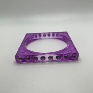 Y2K Square Rhinestone Bangle Bracelets Nostalgic Early 2000s Throwback Mcbling Trashyy2k 2000s ...