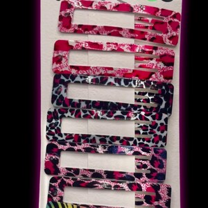 Y2K Hair Clips Early 2000s Nostalgia Emo Scene Zebra Leopard Mcbling ...