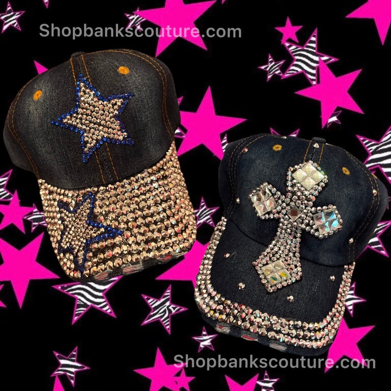 Mcbling Blingy Hat Trashy Y2K Aesthetic 2000s Rhinestone - Etsy UK