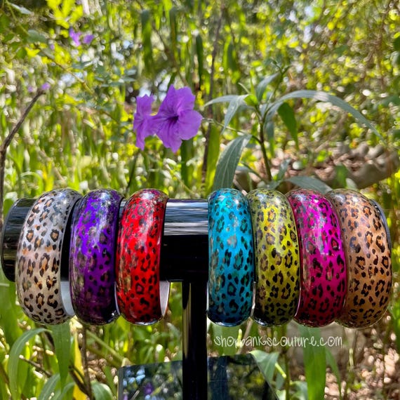 Leopard bangle store