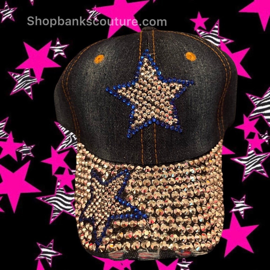 Mcbling Blingy Hat Trashy Y2K Aesthetic 2000s Rhinestone - Etsy UK