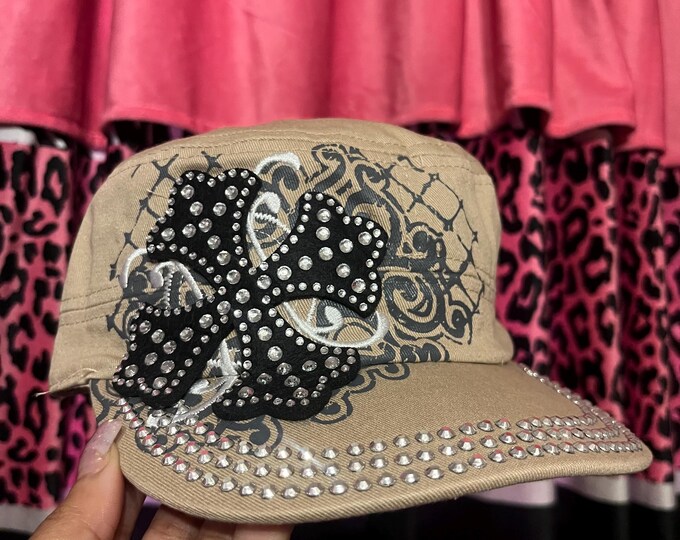 Tan Y2K Mcbling Early 2000s Cadet Hat | Trashy Y2K Aesthetic | 2000s ...