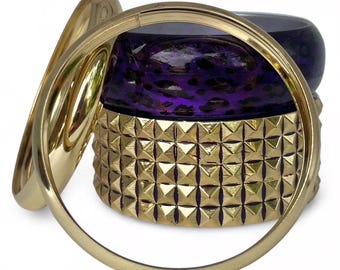 Y2K Vintage Gold Bangle Bracelets Set | Nostalgic | Early 2000s | Late ...
