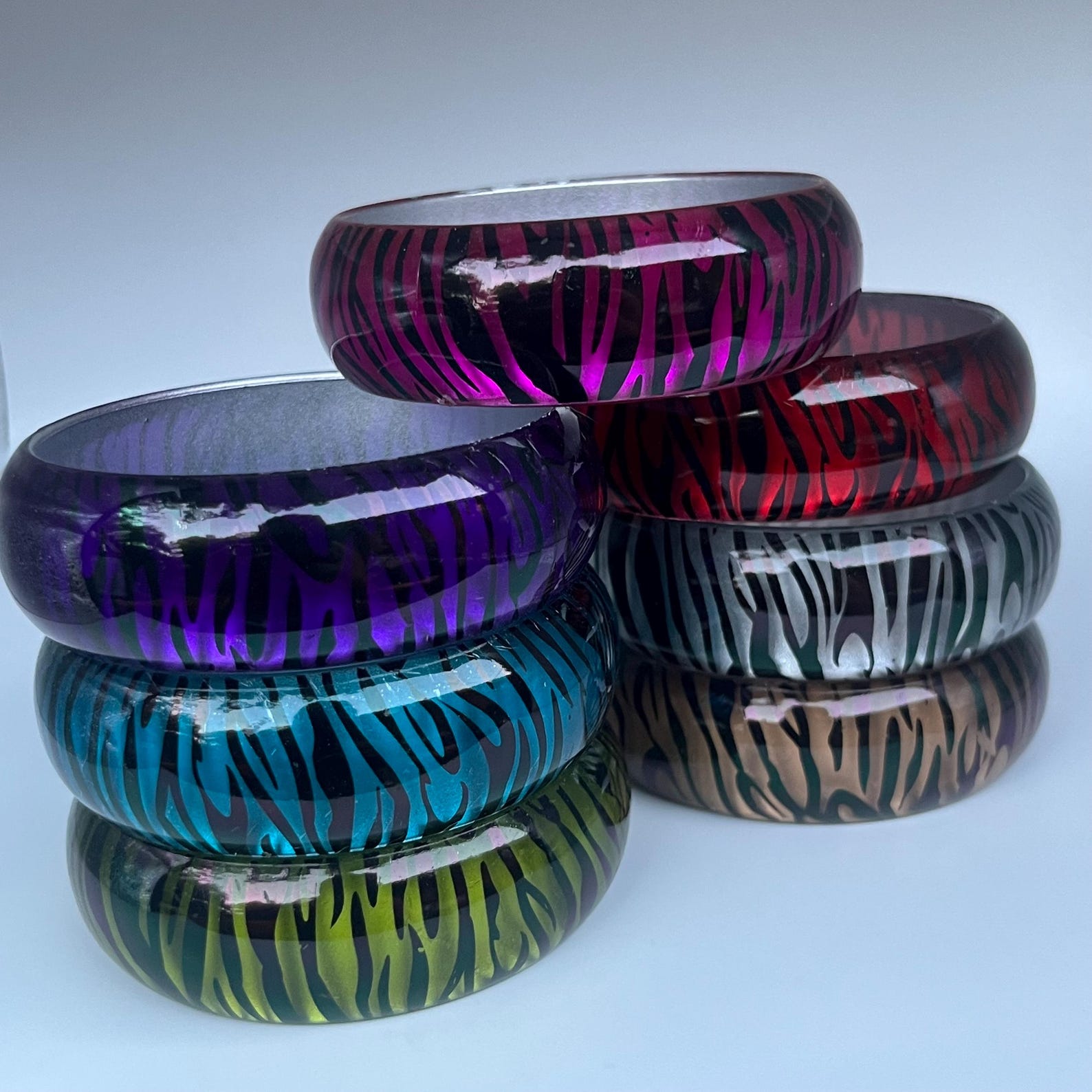 Y2K Zebra Bangle Bracelets | Nostalgic | Early 2000s | Throwback ...