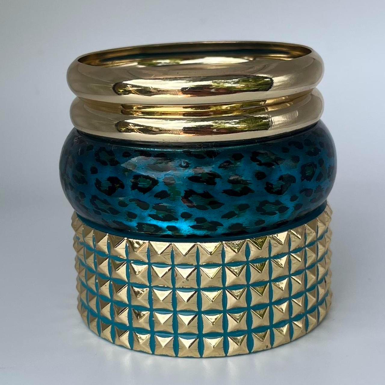 Y2K Vintage Gold Bangle Bracelets Set | Nostalgic | Early 2000s | Late ...
