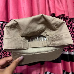Tan Y2K Mcbling Early 2000s Cadet Hat | Trashy Y2K Aesthetic | 2000s ...