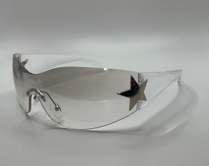 Y2K Internet Star Shades | 2000s Sunglasses | Clear Star Shades ...