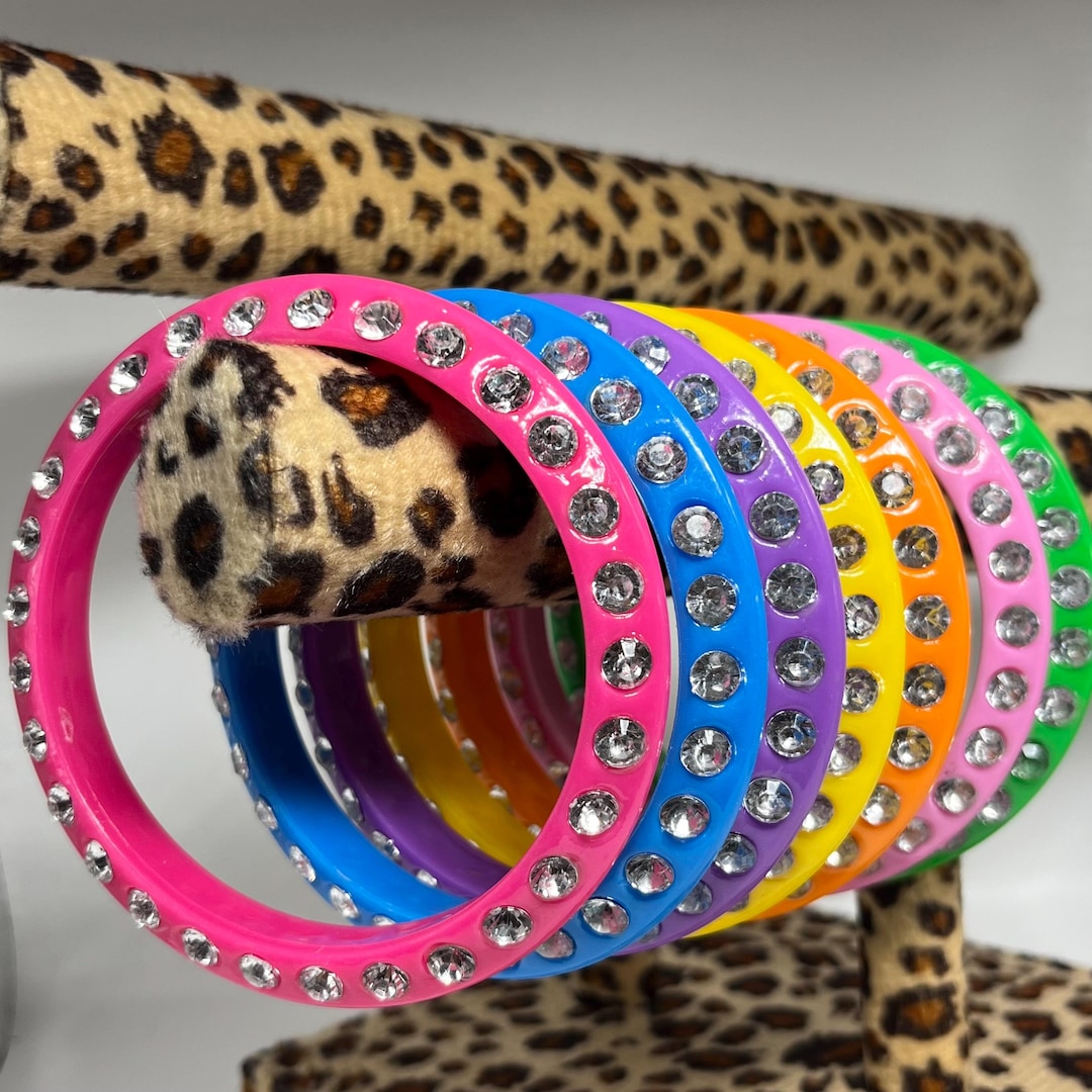 Y2K XL Rhinestone Bangle Bracelets | Nostalgic | Early 2000s | Throwback | Mcbling | Trashyy2k ...