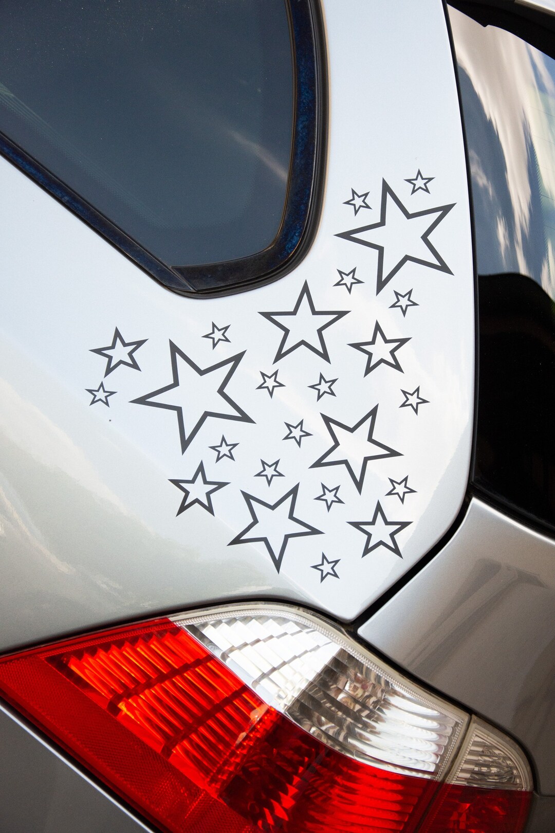 Star Outline Car Sticker Set 24 Pieces - Etsy