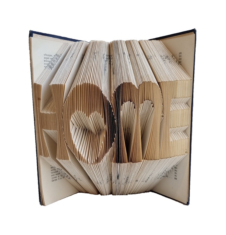 HOME With a Heart Book Folding Pattern 234 Folds FREE Tutorial With ...