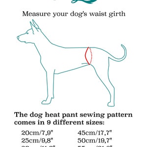 Dog Heat Pant PDF Sewing Pattern Multiple Sizes 20-60cm/7-23inches With ...