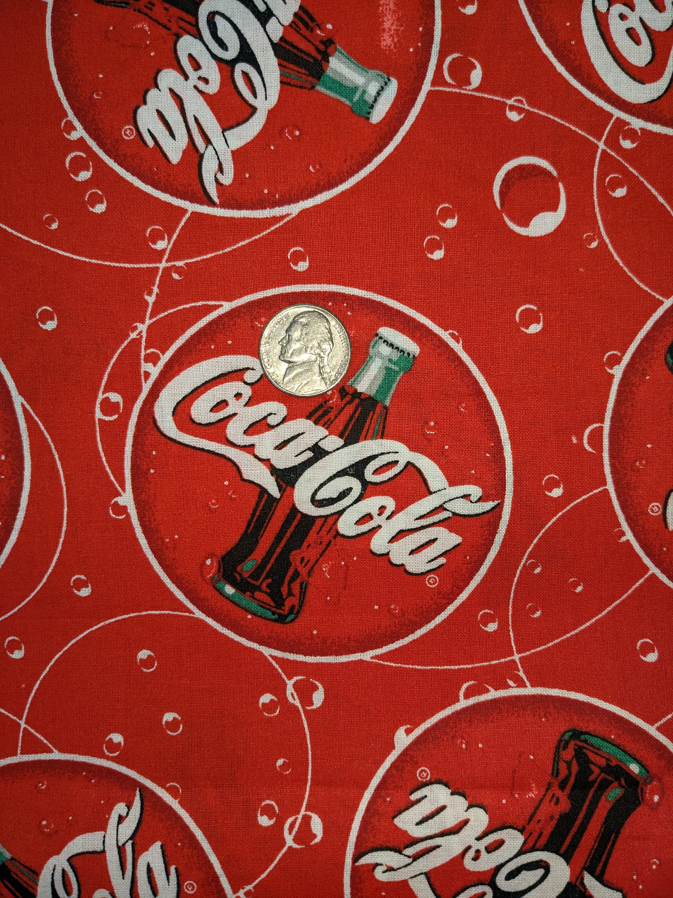 Coca Cola Fabric 100% Cotton Quilting Fabric 6 Yards - Etsy